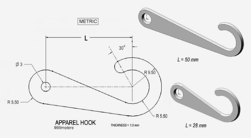 Solved Using SolidWorks, model the work piece shown in the | Chegg.com