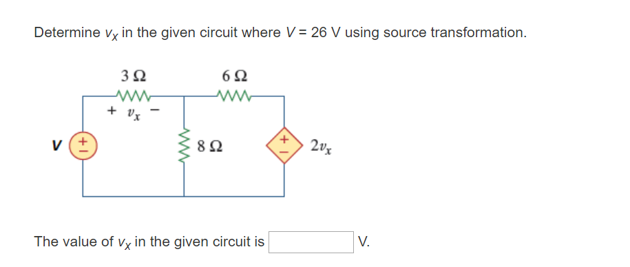 Solved Use source transformation to find Vo in the circuit | Chegg.com
