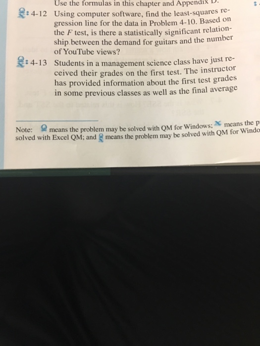 Solved D. Use the formulas in this chapter and Appendix D | Chegg.com