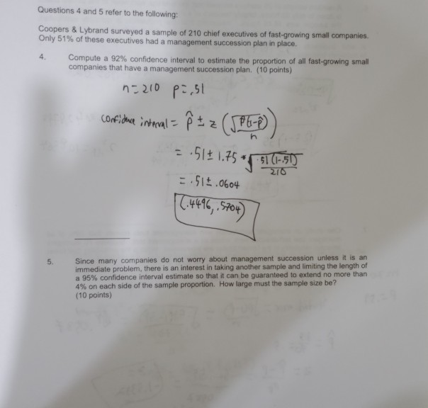 Solved Can I get a step by step solution to number 5? also | Chegg.com