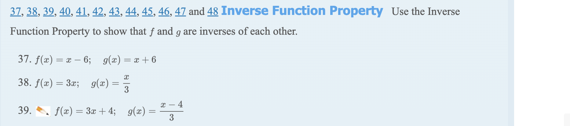Solved Use the Inverse Function Property to show that and | Chegg.com