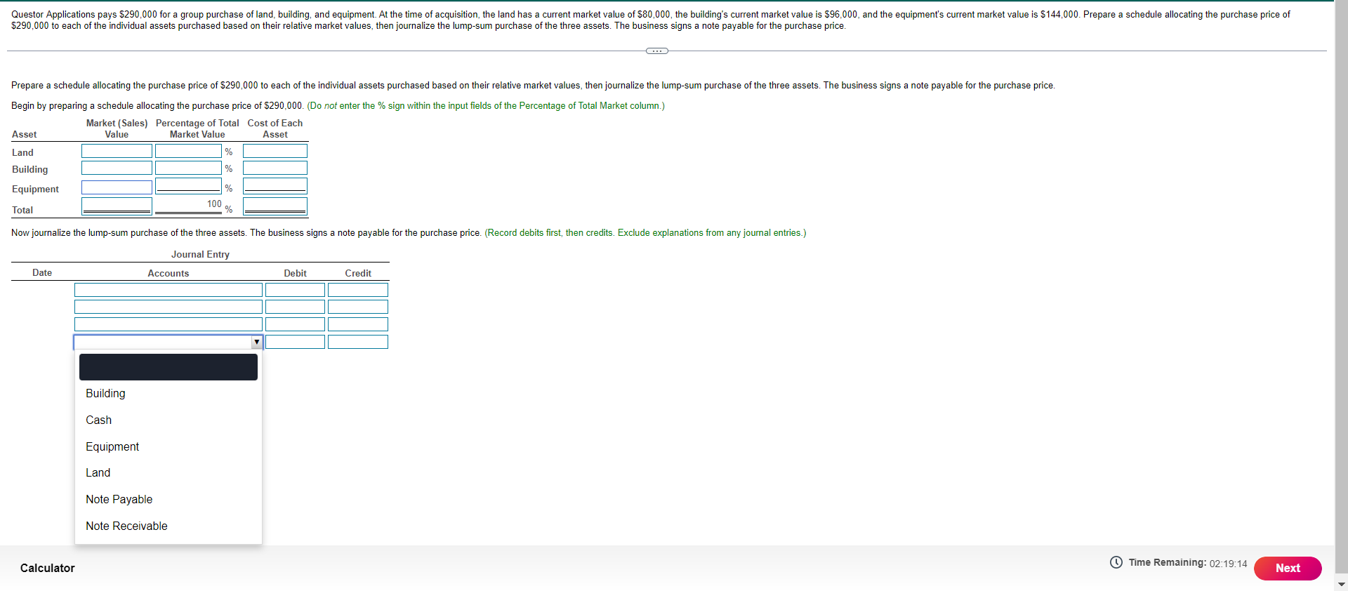 Solved Questor Applications pays $290,000 for a group | Chegg.com