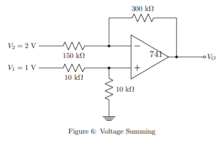 Solved Figure 6: Voltage Summing | Chegg.com