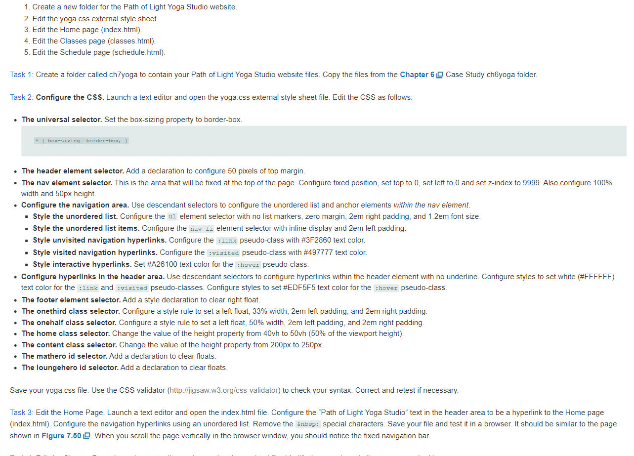 Complete chapters 7 Path of Light Case Study Create | Chegg.com