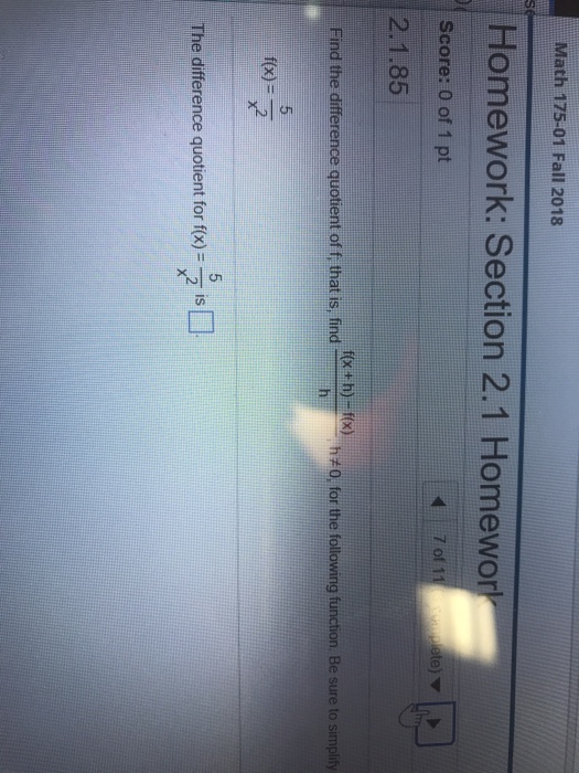 Solved Homework Section 2 1 Homework Score 0 38 Of 1 Pt 11