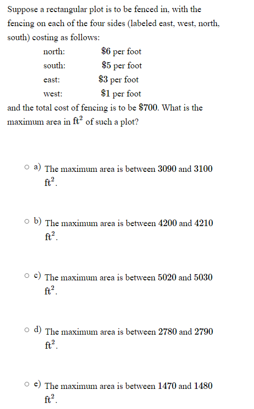 Solved Suppose a rectangular plot is to be fenced in, with | Chegg.com