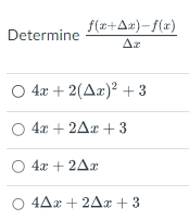 Solved consider the function, f(x)=2x2+3x−5. termine | Chegg.com