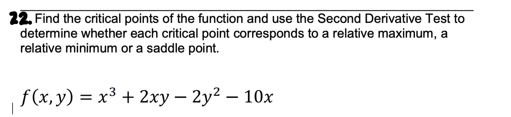 Solved 22. Find the critical points of the function and use | Chegg.com