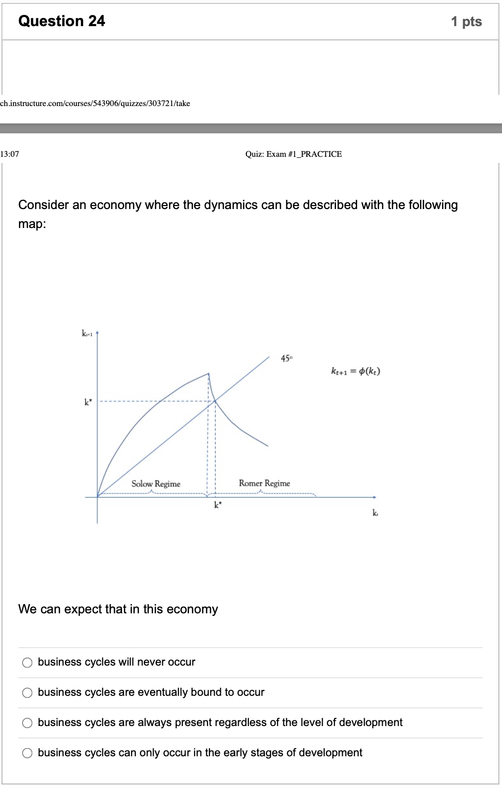 Solved Consider an economy where the dynamics can be | Chegg.com