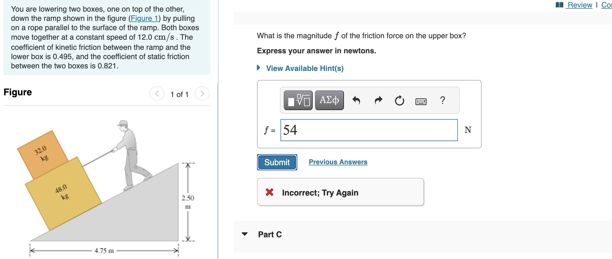 Solved You are lowering two boxes, one on top of the other, | Chegg.com