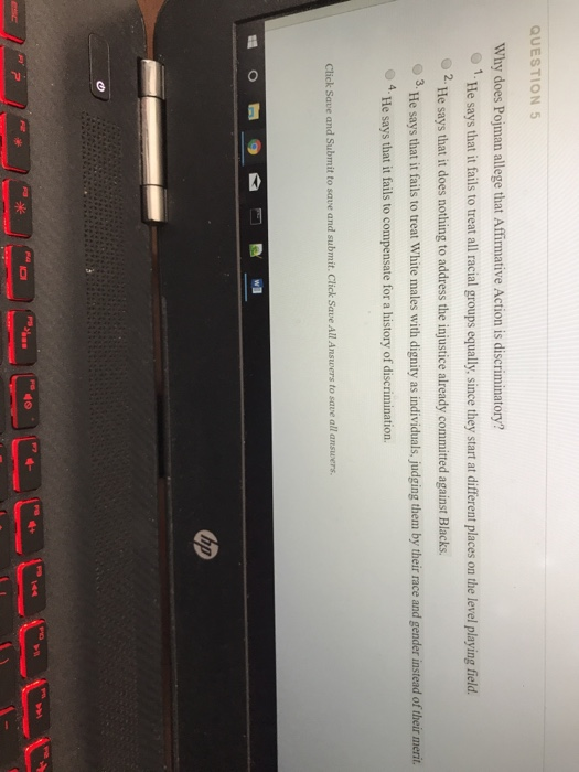 Solved QUESTION Why does Pojman allege that Affirmative | Chegg.com