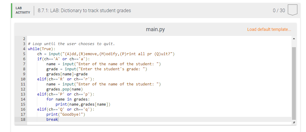 Solved Write A Program That Keeps A Dictionary In Which Both Chegg