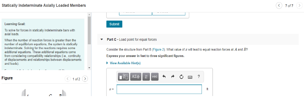 Solved Learning Goal: Part A Force with a known deflection | Chegg.com