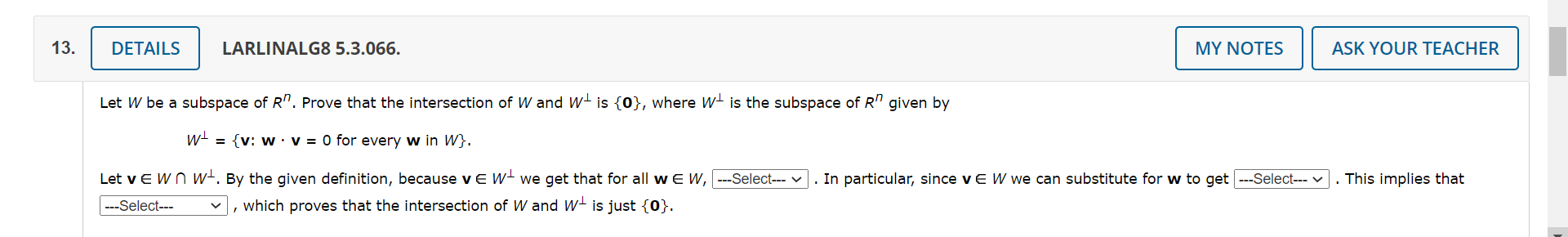 Solved Let W be a subspace of Rn. Prove that the | Chegg.com