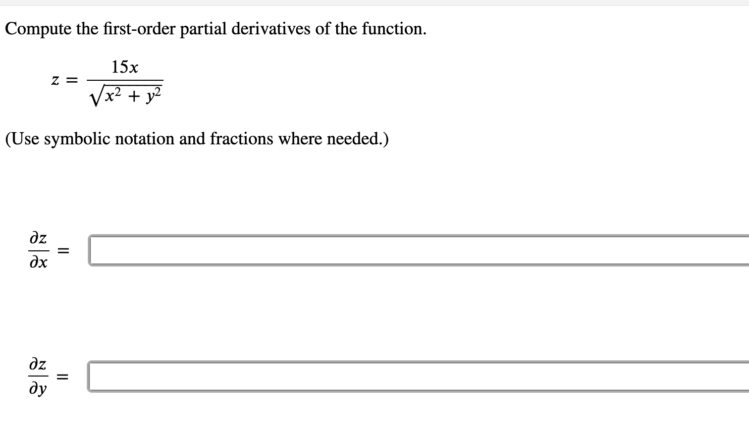 Solved Compute the first-order partial derivatives of the | Chegg.com