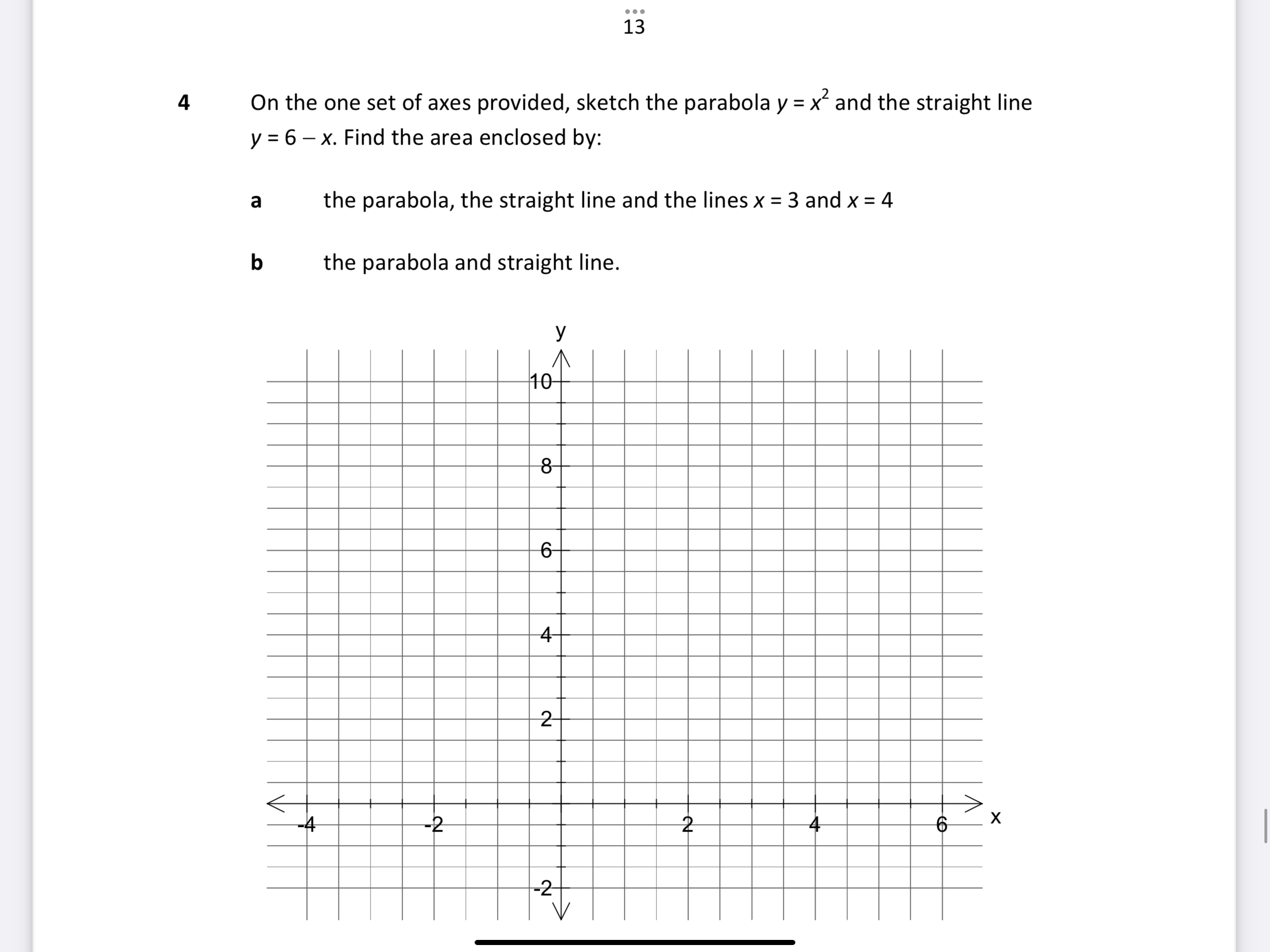 Solved On the one set of axes provided, sketch the parabola | Chegg.com