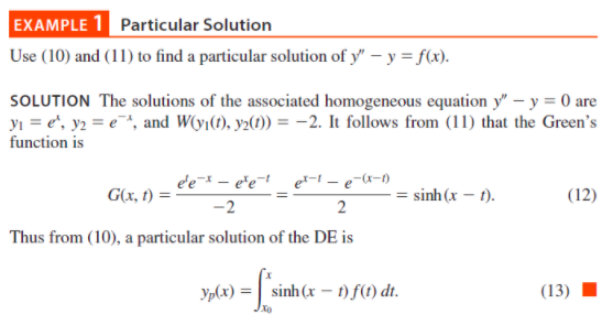 Solved Proceed as in this example to find a particular | Chegg.com
