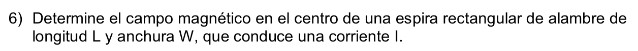 Solved Determine el campo magnético en el centro de una | Chegg.com
