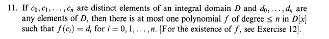 2. Lagrange's Interpolation Formula. If F is a field, | Chegg.com