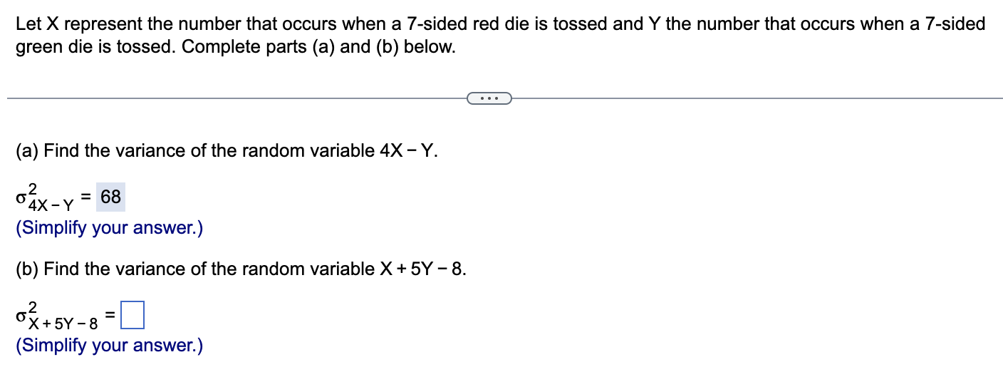 Solved Let X represent the number that occurs when a 7-sided | Chegg.com