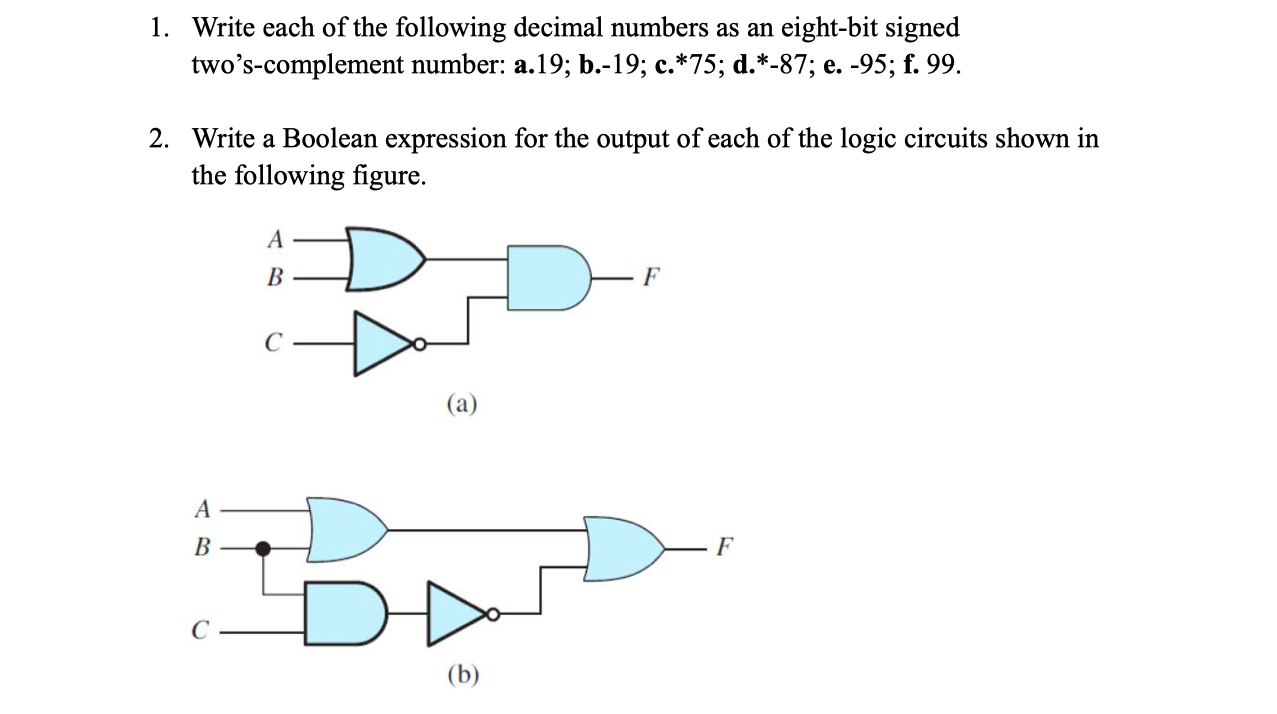 1. Write each of the following decimal numbers as an | Chegg.com