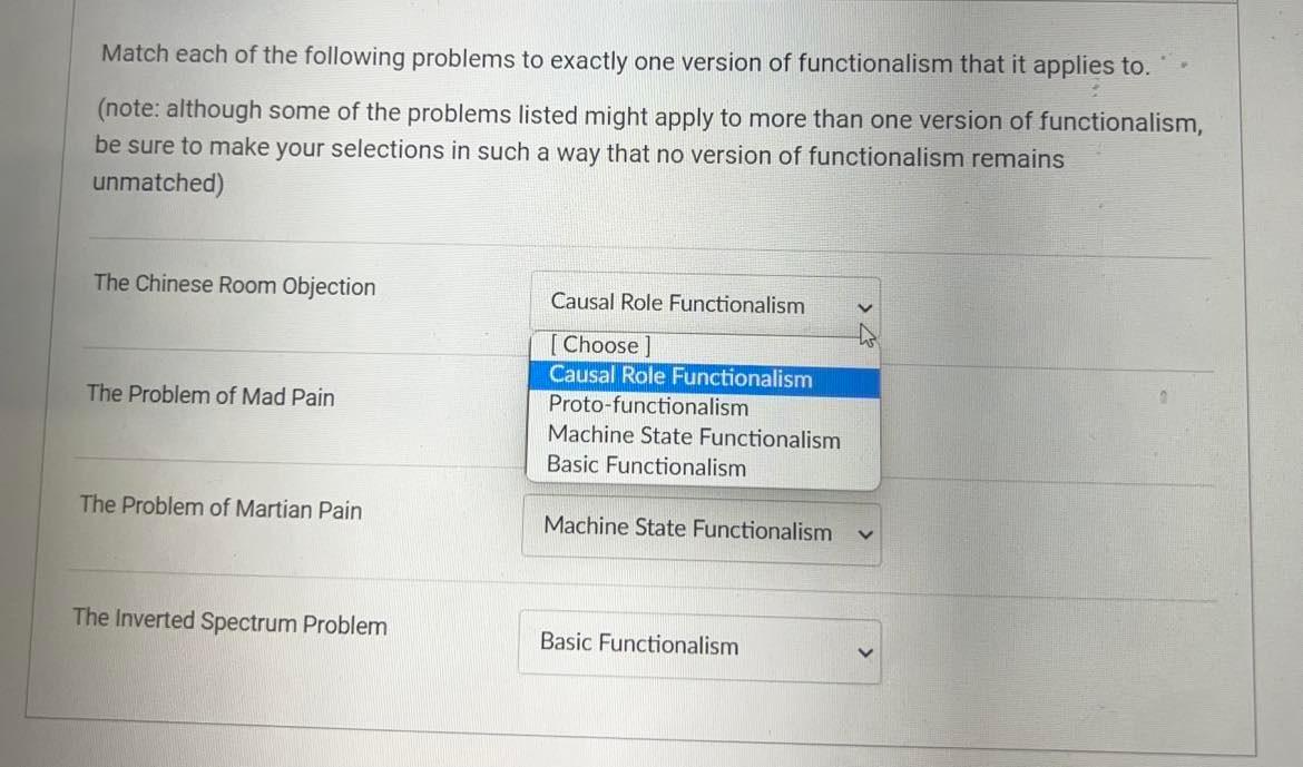 Match each of the following problems to exactly one | Chegg.com
