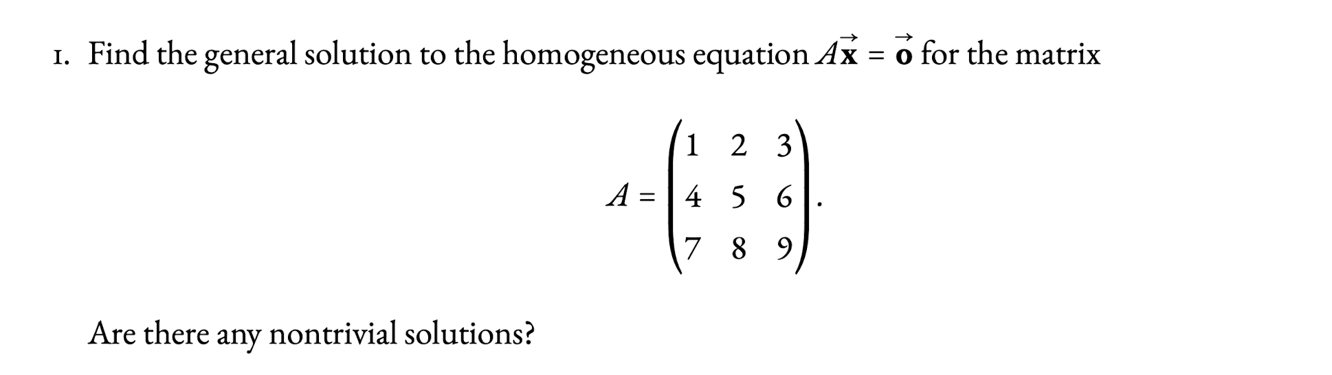 Solved I. Find the general solution to the homogeneous | Chegg.com