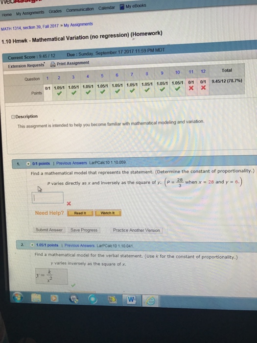 Solved Find A Mathematical Model That Represents The