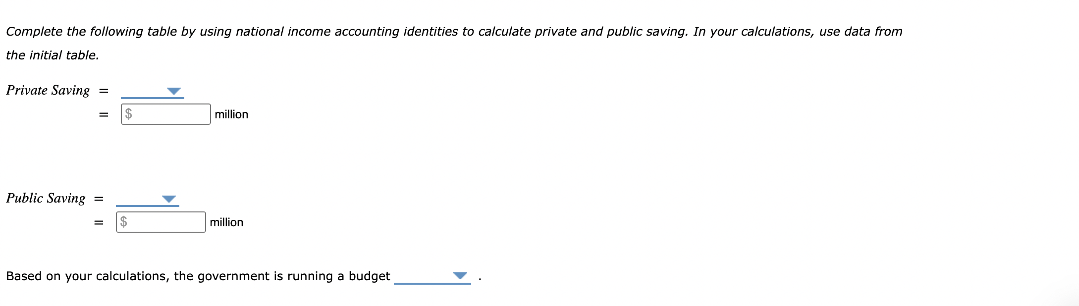 Solved The following table contains data for a hypothetical | Chegg.com