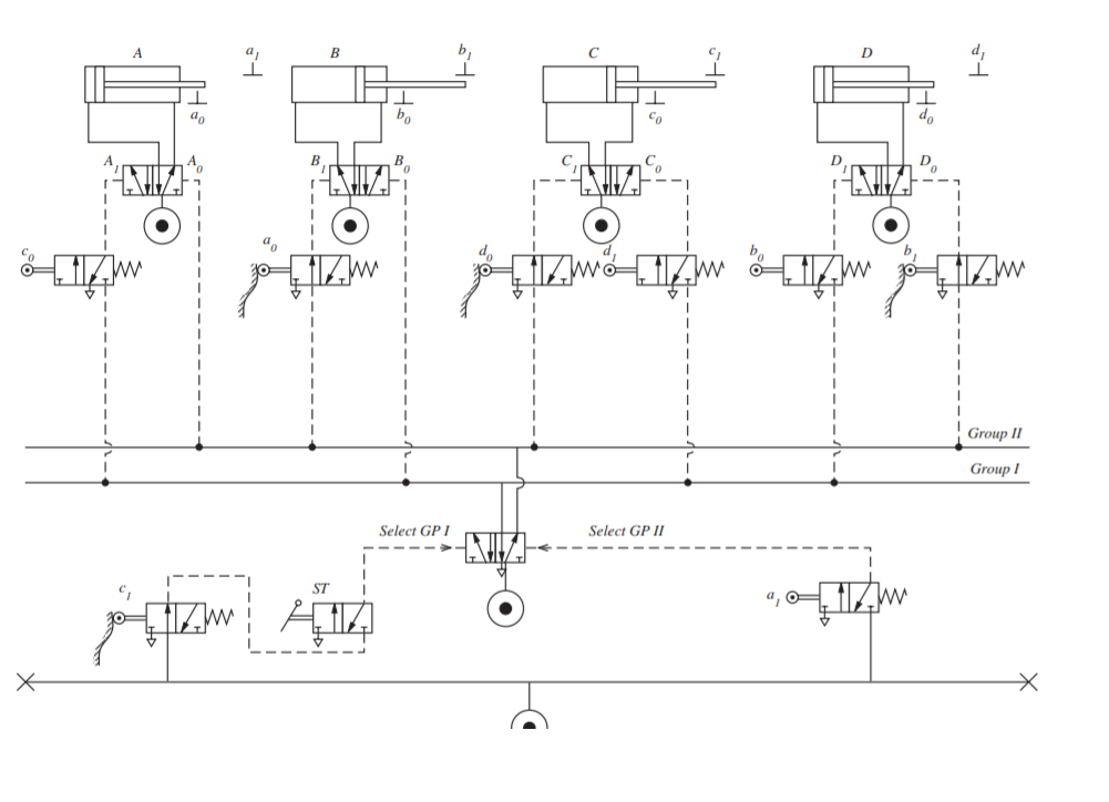 Solved 3. Design and draw a circuit using the cascade system | Chegg.com