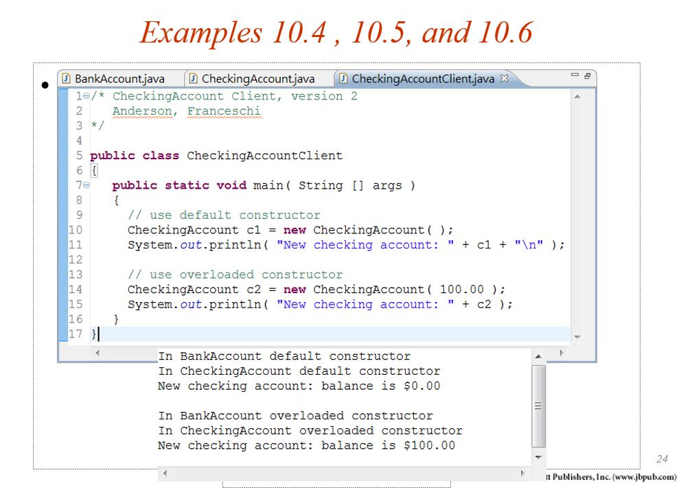Solved Modify the bank account and checking account of the | Chegg.com