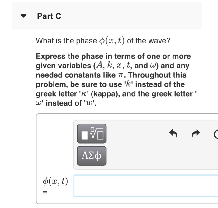 Solved Learning Goal: To understand the standard formula for | Chegg.com