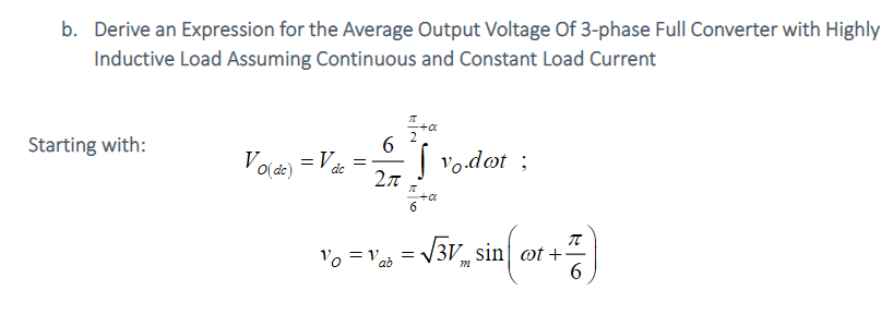 Solved b. Derive an Expression for the Average Output | Chegg.com