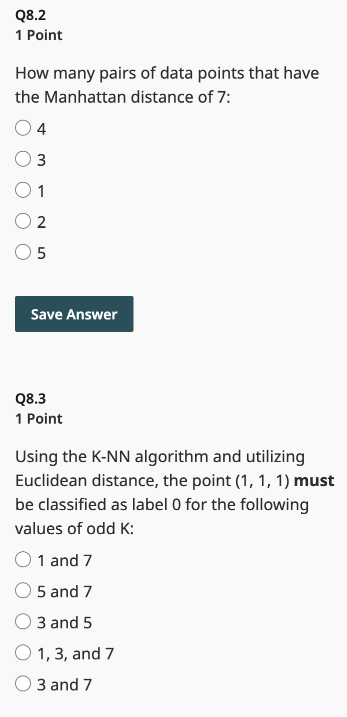 Solved - Euclidean distance: Given two vectors $x= | Chegg.com