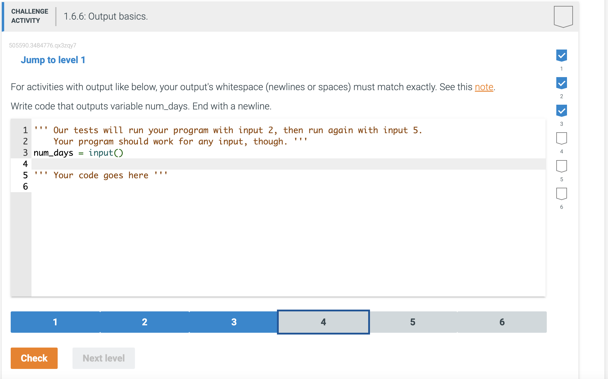 Solved Activity 166 Output Basics 50559034847769x3zqy7 