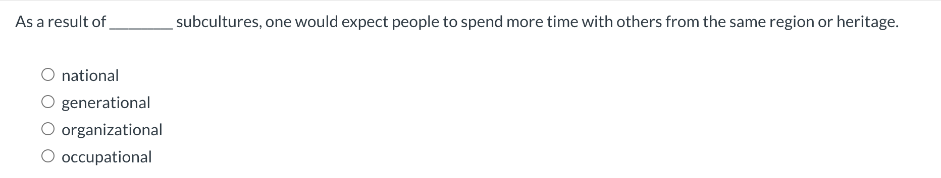 Solved Observable culture is defined as clear, well defined | Chegg.com