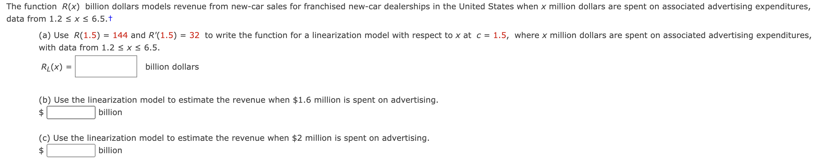 Solved data from 1.2≤x≤6.5. +with data from | Chegg.com