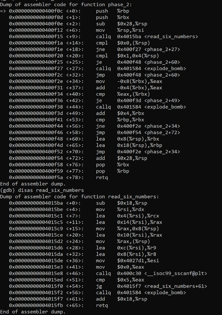 Solved I'm doing the binary bomb lab and I'm stuck on | Chegg.com
