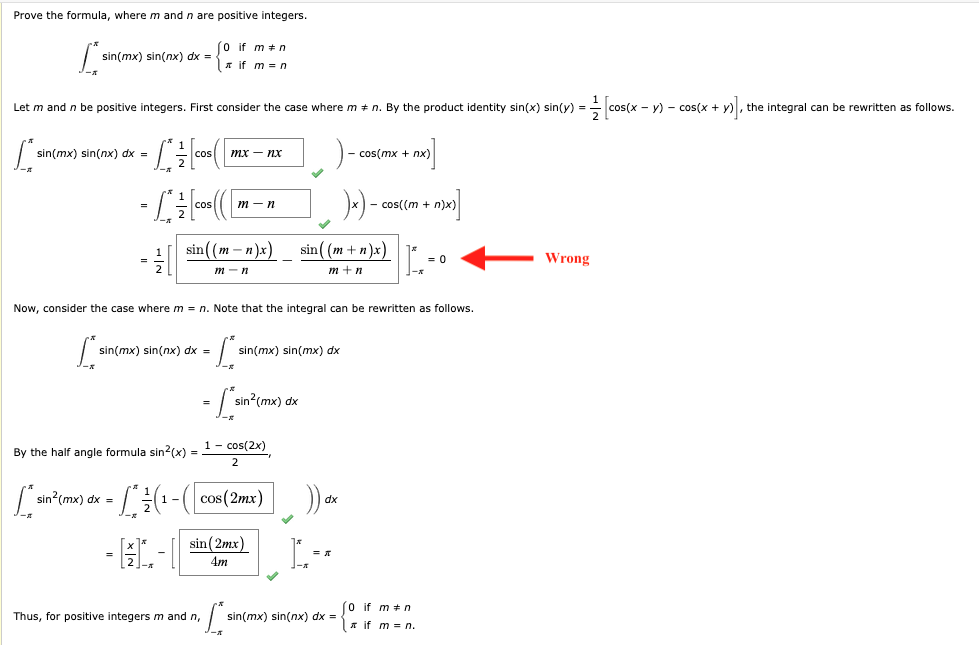 Solved Prove The Formula Where M And N Are Positive