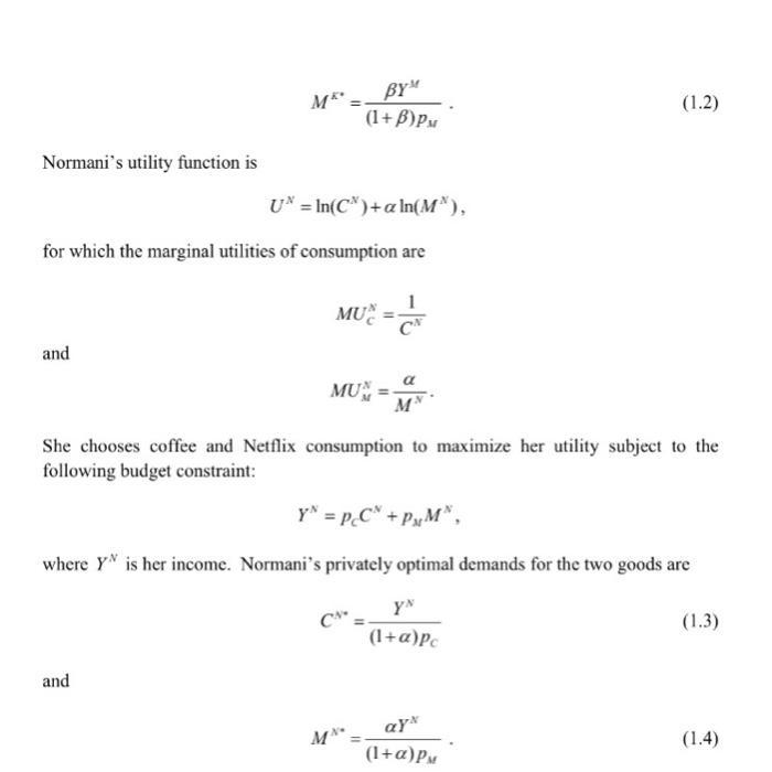 Solved c. (5 pts) At Khalid’s private utility optimum, | Chegg.com