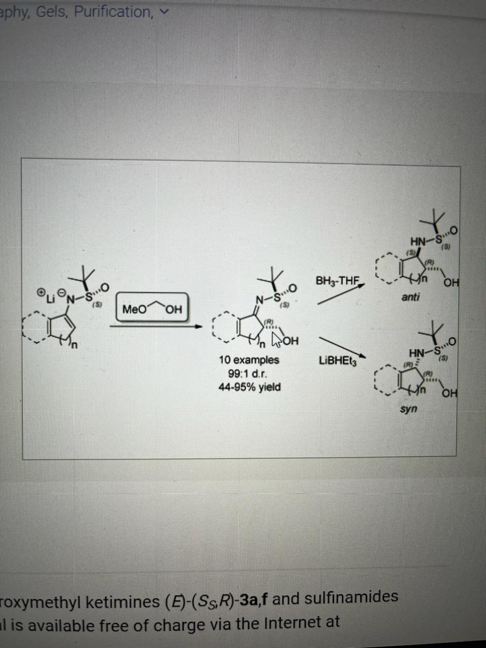 Solved oxymethyl ketimines (E)−(SS,R)−3a,f and sulfinamides | Chegg.com