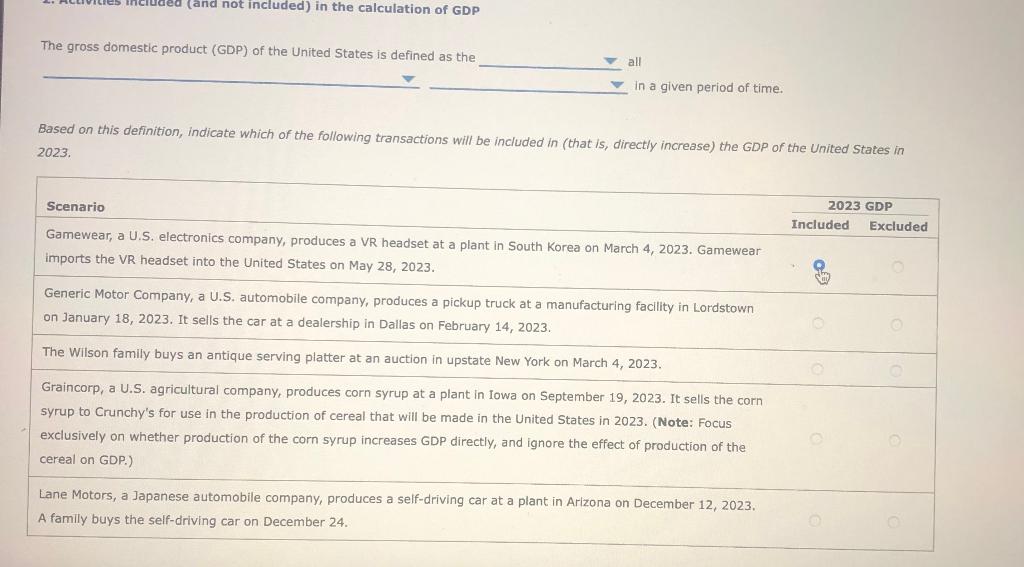 Solved Based on this definition, indicate which of the | Chegg.com