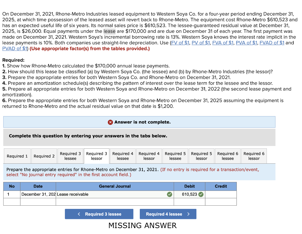 Solved FIND WERE IT SAYS MISSING ANSWERS AND COMPLETE THOSE | Chegg.com