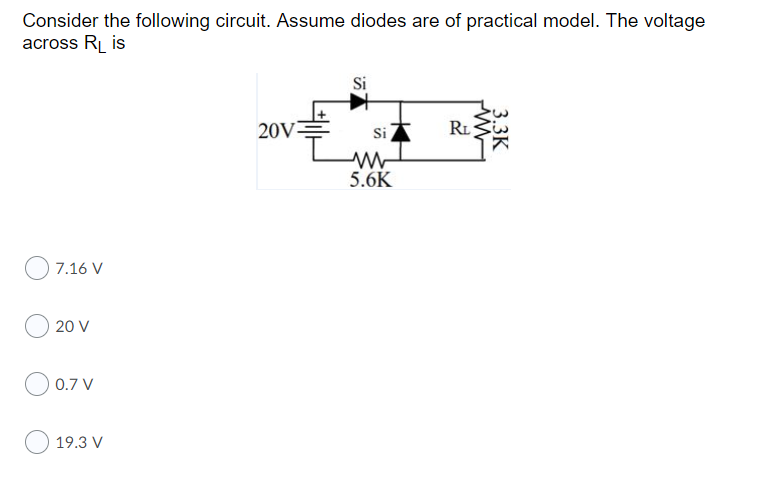 Solved Consider the following circuit. Assume diodes are of | Chegg.com