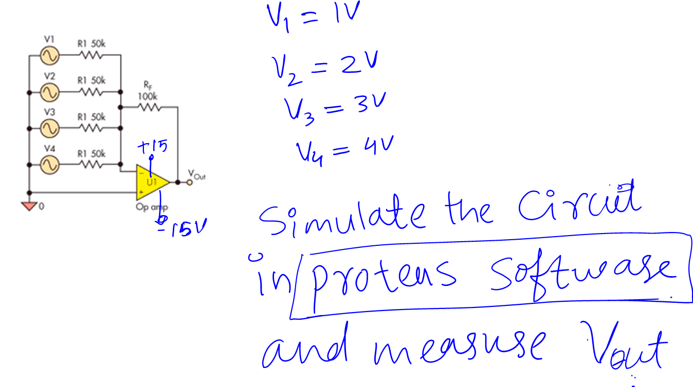 Solved RI 50k V2 R1 50k RE 100k 000నం: Vi=1V V₂ =2V V₂ = 3V | Chegg.com