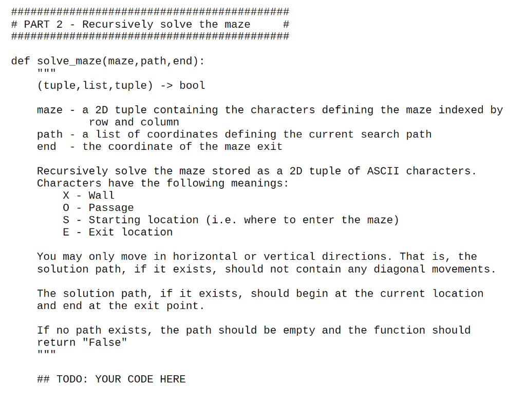 Solved Problem This week you will practice using recursion | Chegg.com
