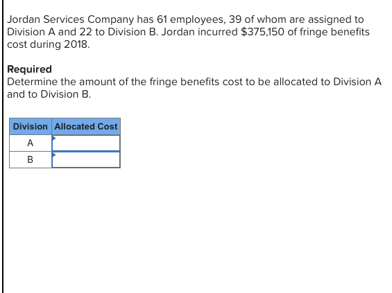 Solved Jordan Services Company has 61 employees, 39 of whom | Chegg.com