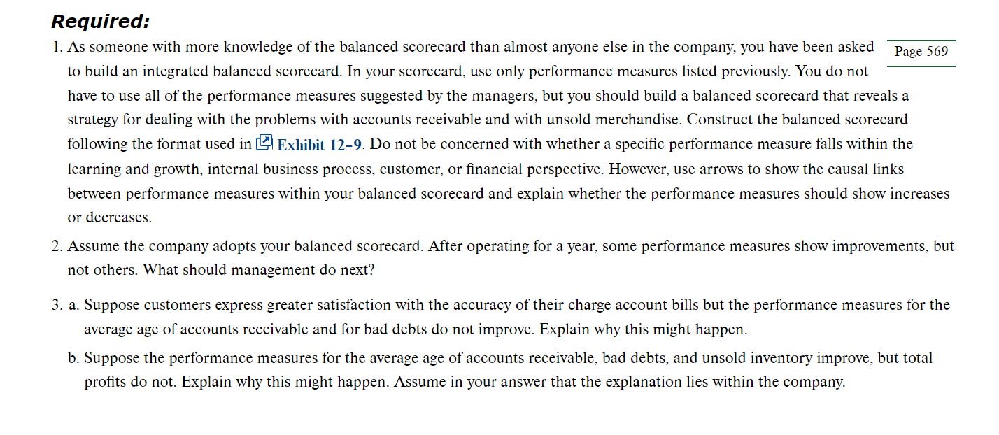 Solved CASE 12-21 Balanced Scorecard Ṃ্ LO12-4 8 Haglund | Chegg.com