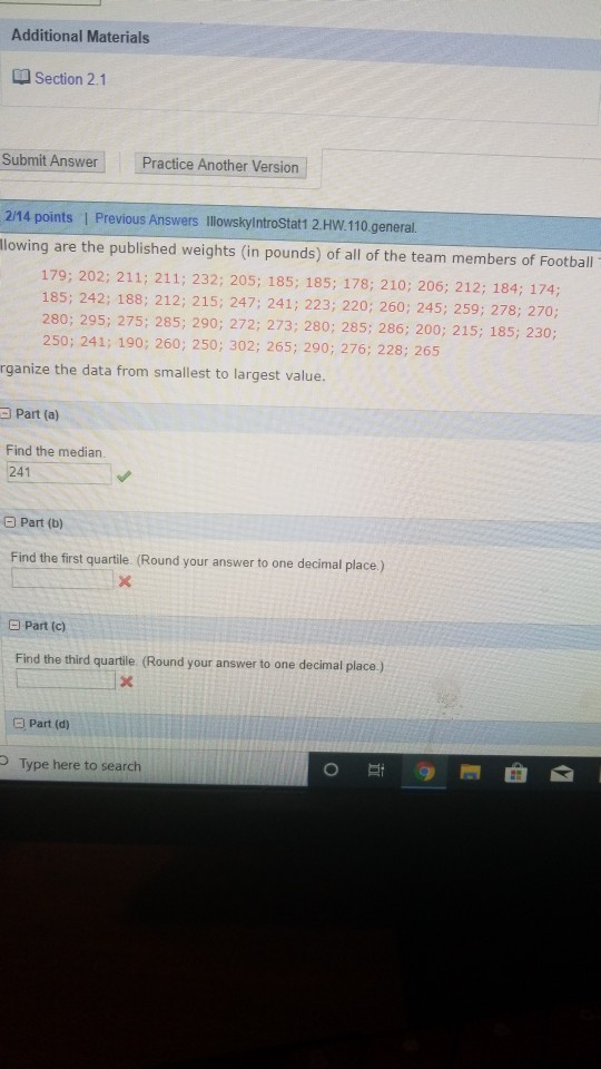 Solved Additional Materials Section 2.1 Practice Another | Chegg.com