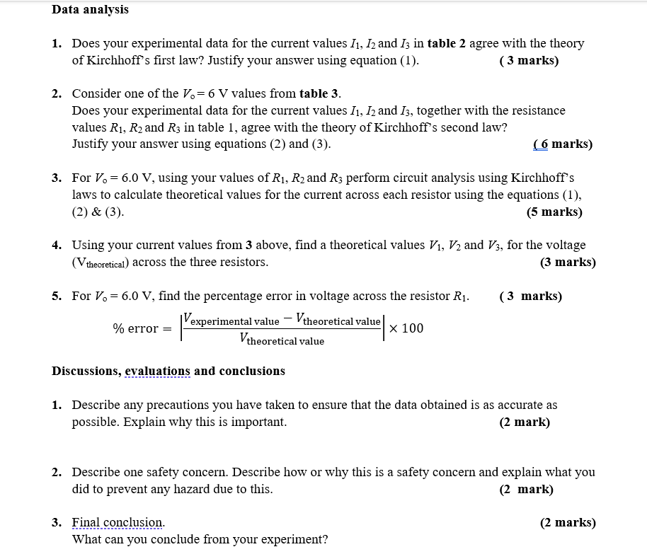 Solved Observation and Data (20 marks) Table 1: Table 2: | Chegg.com